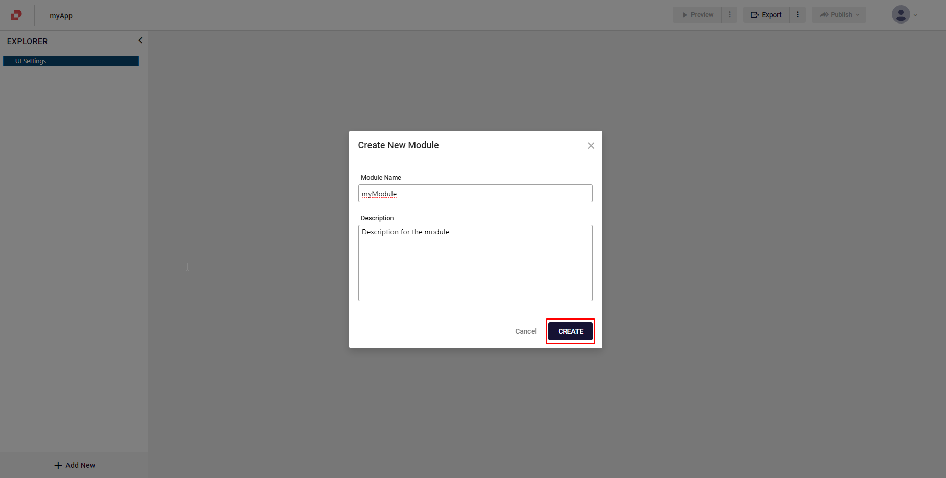 Adding Module | Plateau Studio